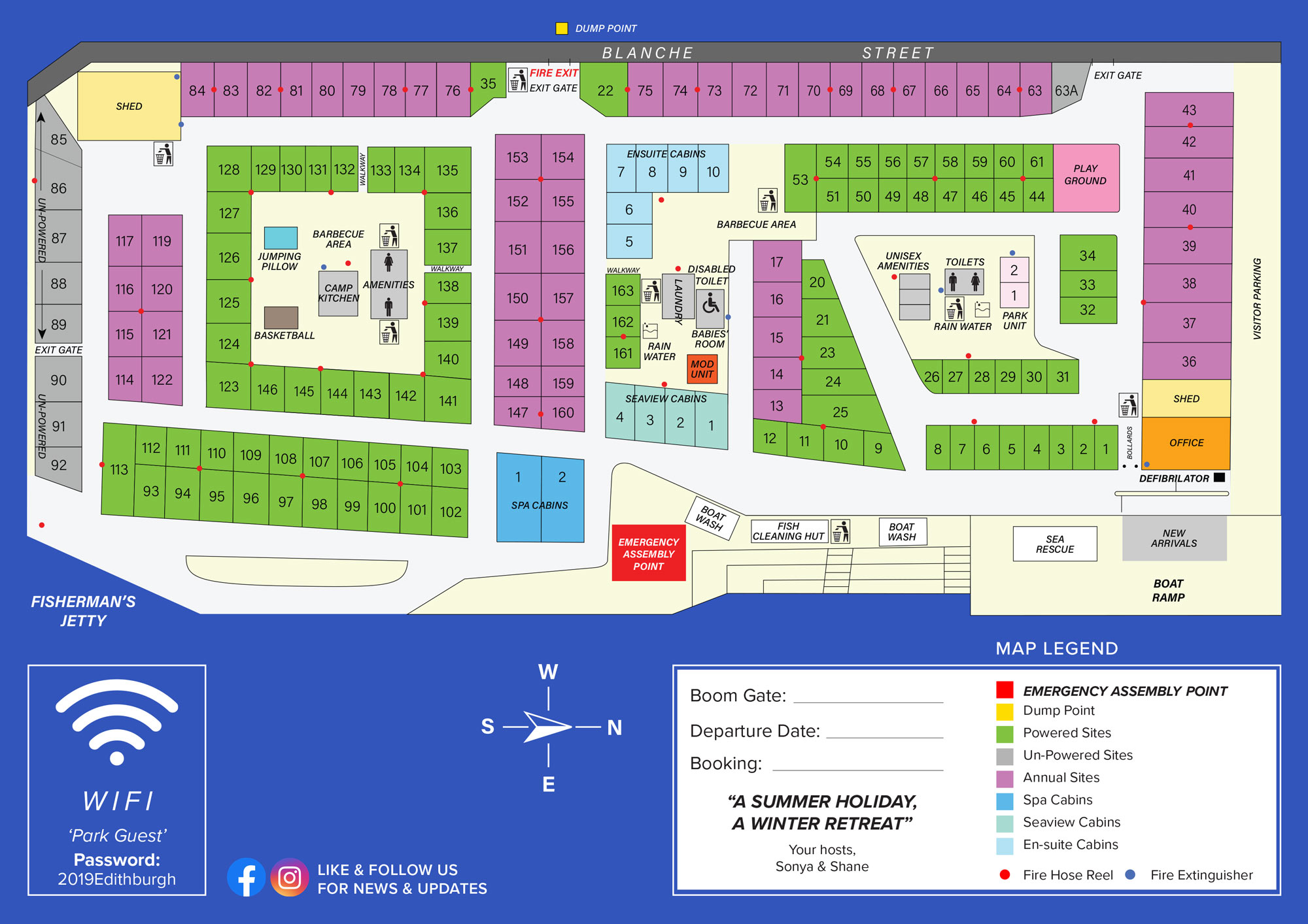 Edithburgh Caravan Park Map | Edithburgh Caravan Park